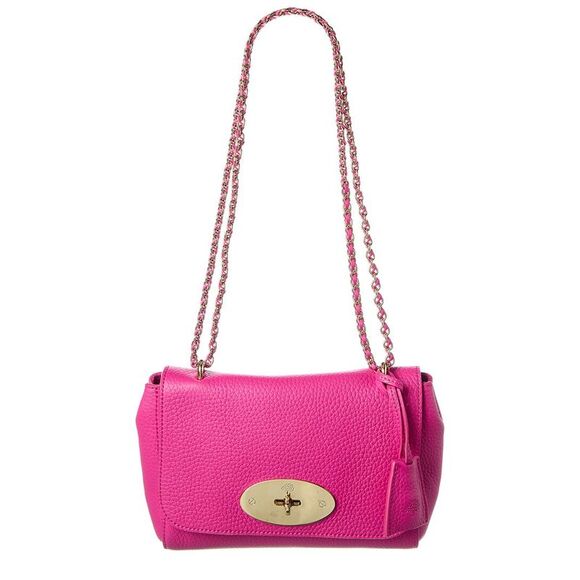 Mulberry | Bags | Mulberry Lily Chain Link Leather Shoulder Bag Pink ...
